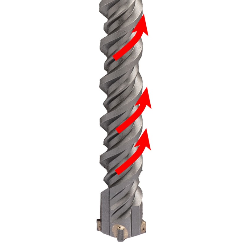 Ø18x550mm - Forêts béton SDS Max - 4 taillants