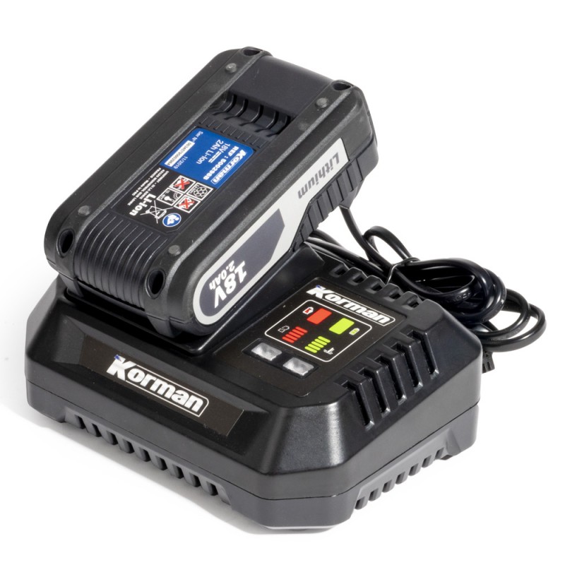Chargeur rapide intelligent 4A pour batterie 18V